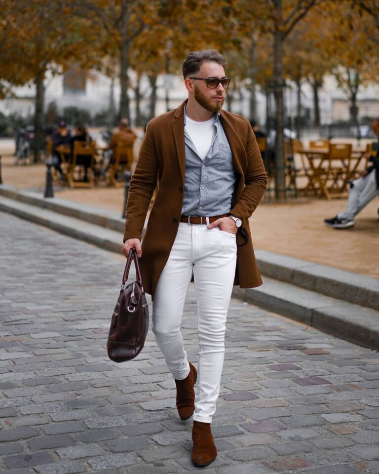 30 ultra-chic camel topcoat outfit ideas for men - vogueymen.com