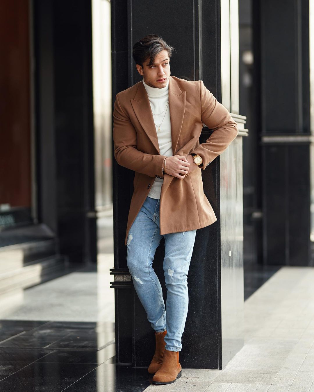 30 ultra-chic camel topcoat outfit ideas for men - vogueymen.com