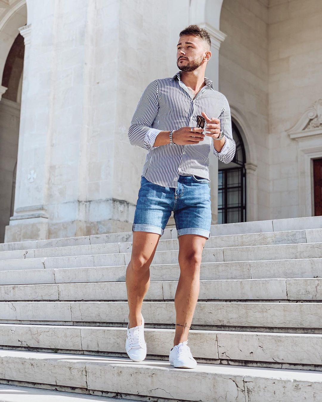42 uber-cool denim shorts outfits for men - vogueymen.com