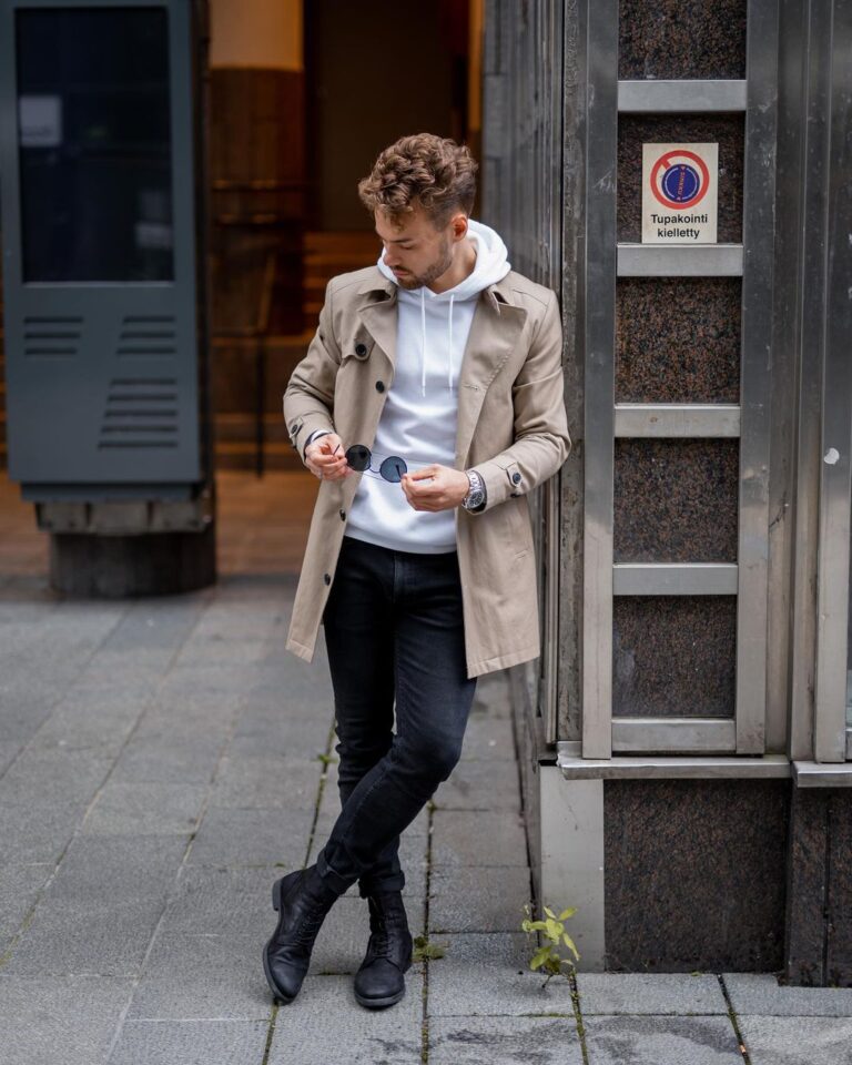 42 voguish ways to style a trench coat outfit for men. - vogueymen.com