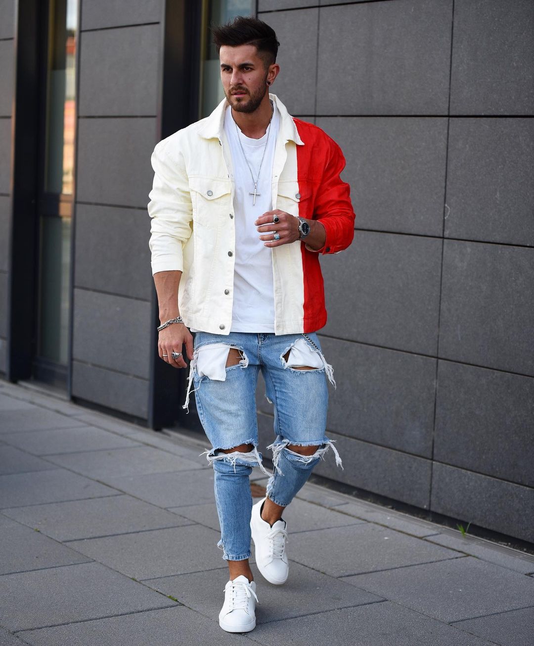 25 super-distressed and extreme-ripped jeans outfits for guys ...