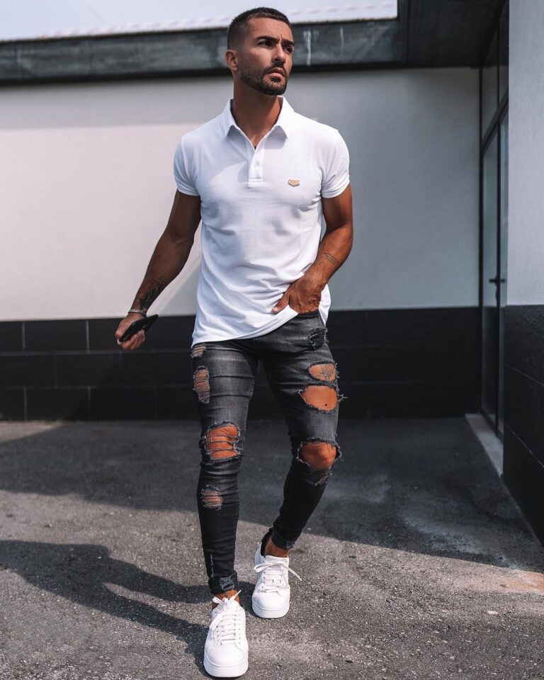 25 super-distressed and extreme-ripped jeans outfits for guys ...