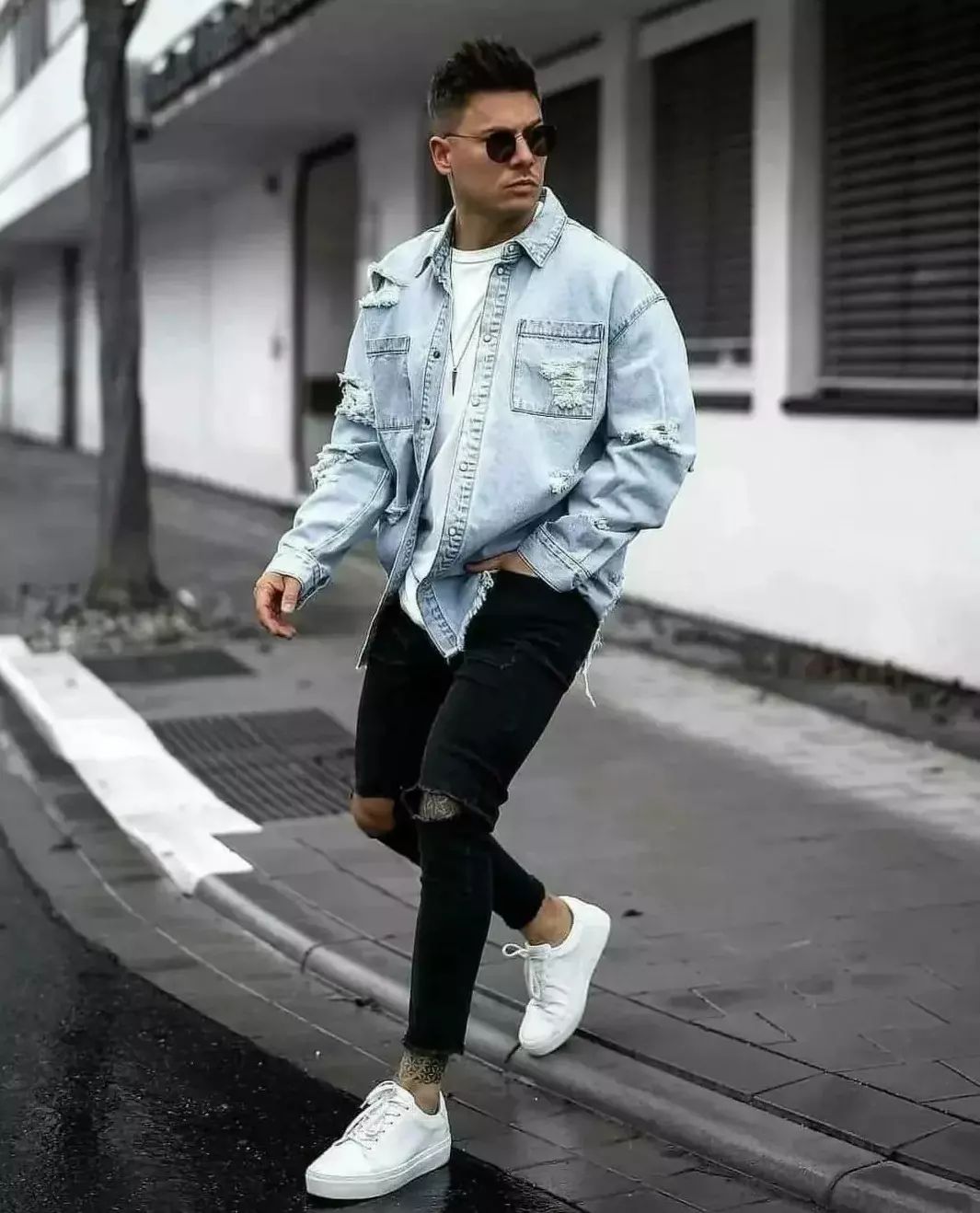 35 denim shirt outfit ideas for men. - vogueymen.com