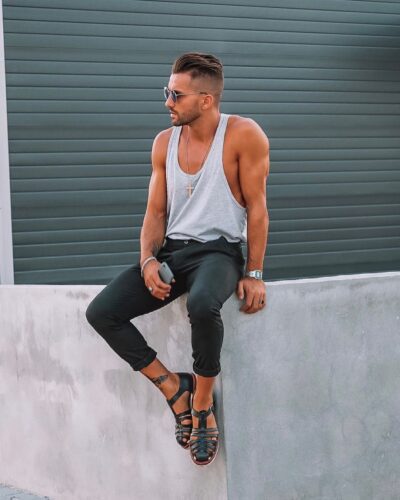 40 tank top outfit ideas for guys - vogueymen.com