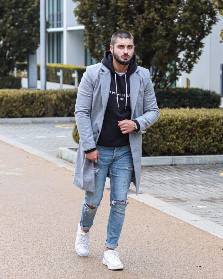 How to wear a grey overcoat? 30 voguish gray overcoat outfits ...