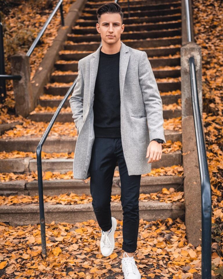 How to wear a grey overcoat? 30 voguish gray overcoat outfits ...