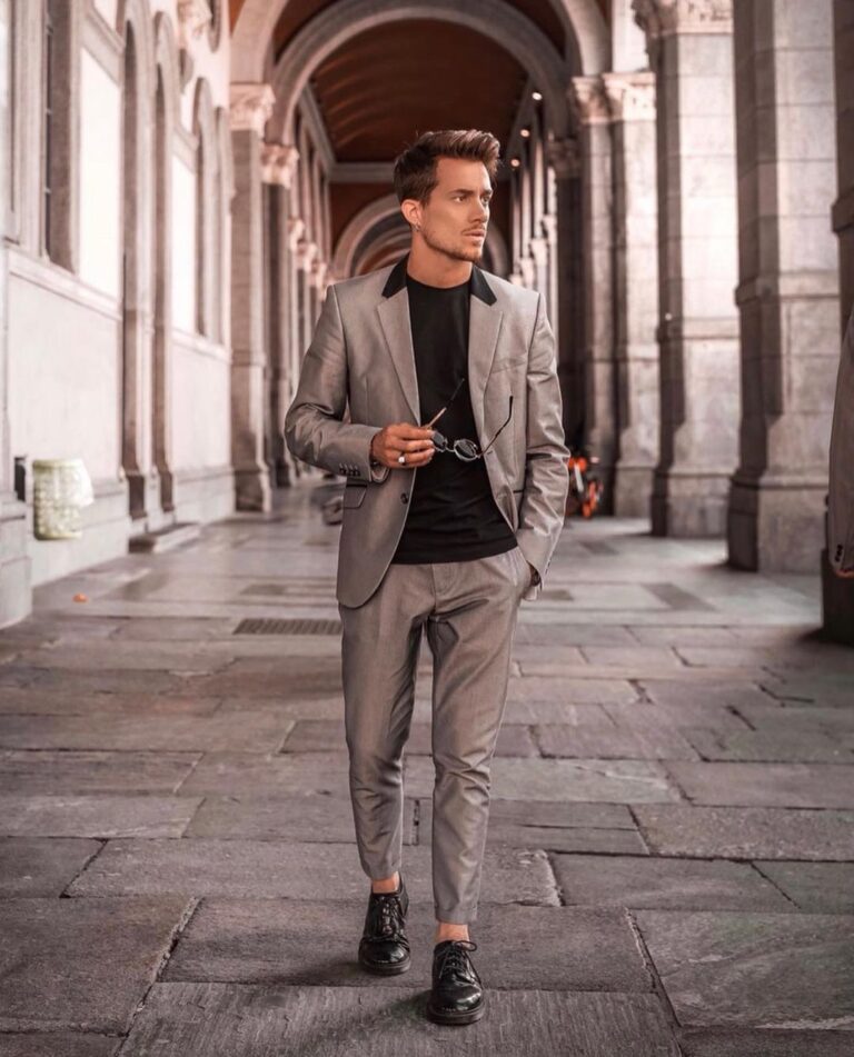 How to style a suit without a tie? 55 smart casual suits without ties ...