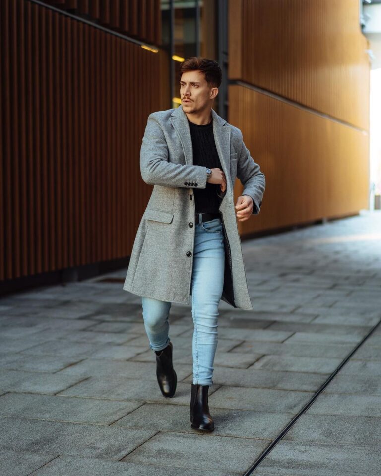 How to wear a grey overcoat? 30 voguish gray overcoat outfits ...