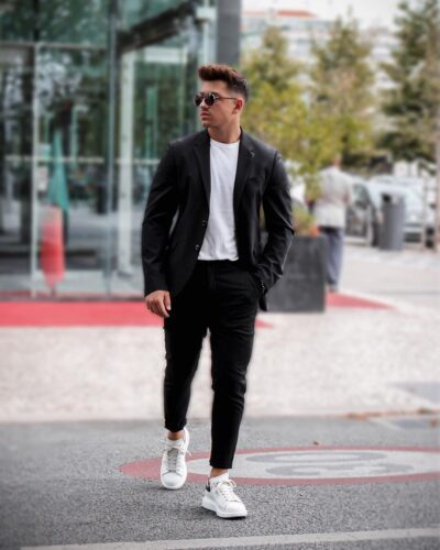How to style a suit without a tie? 55 smart casual suits without ties ...