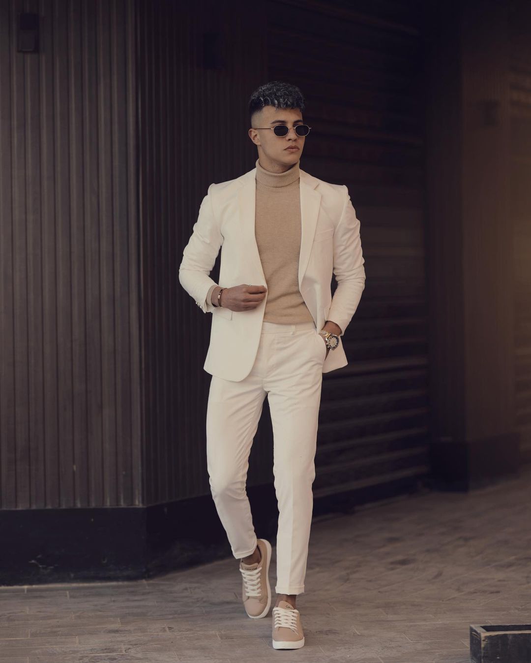 How to style a suit without a tie? 55 smart casual suits without ties ...