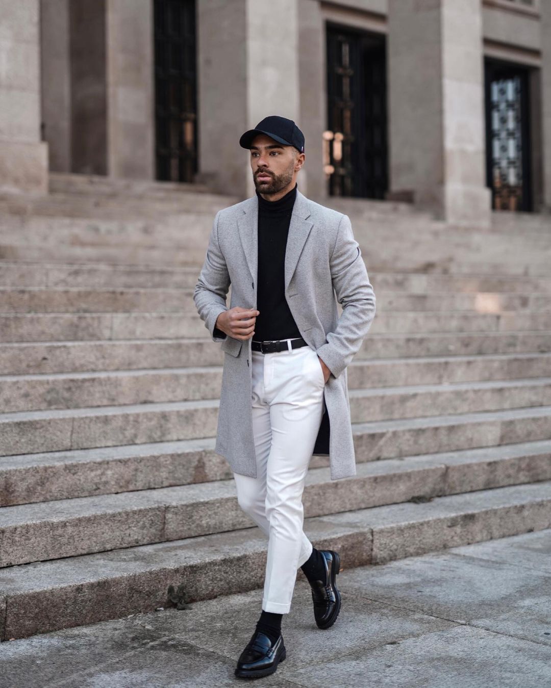 How to wear a grey overcoat? 30 voguish gray overcoat outfits ...