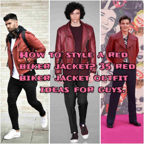 35 red leather biker jacket outfits for guys. - vogueymen.com