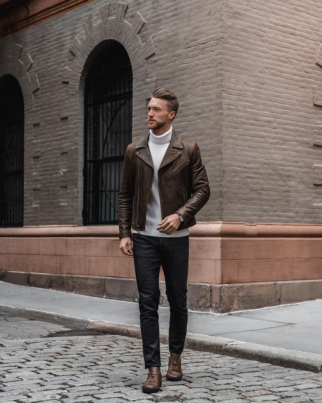 35 red leather biker jacket outfits for guys. - vogueymen.com