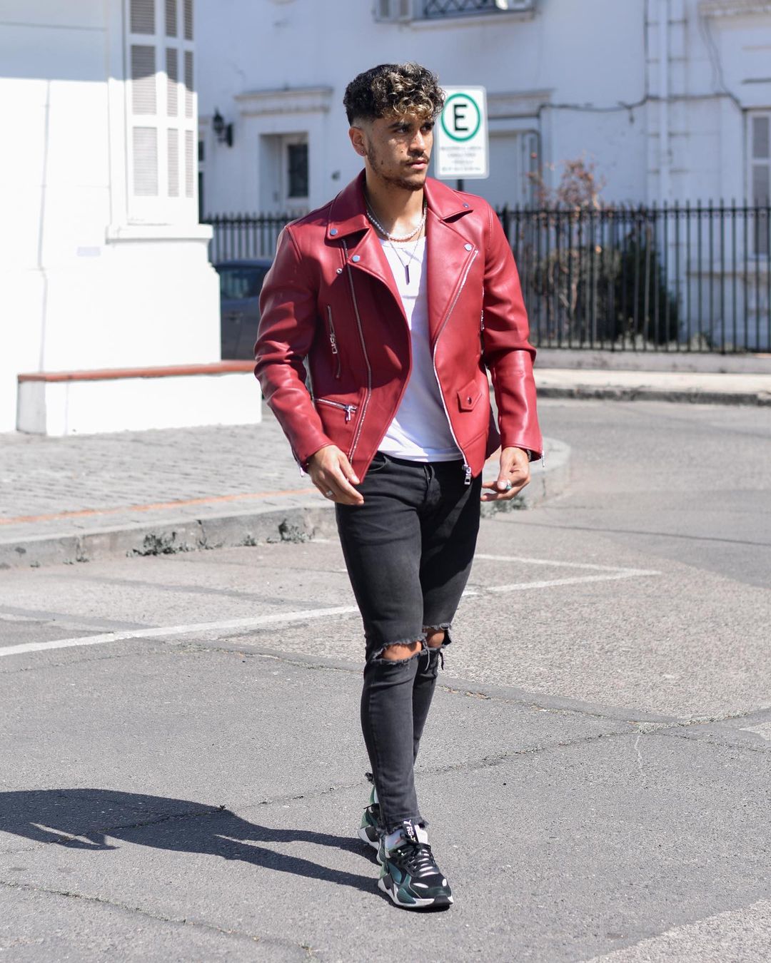 35 red leather biker jacket outfits for guys. - vogueymen.com