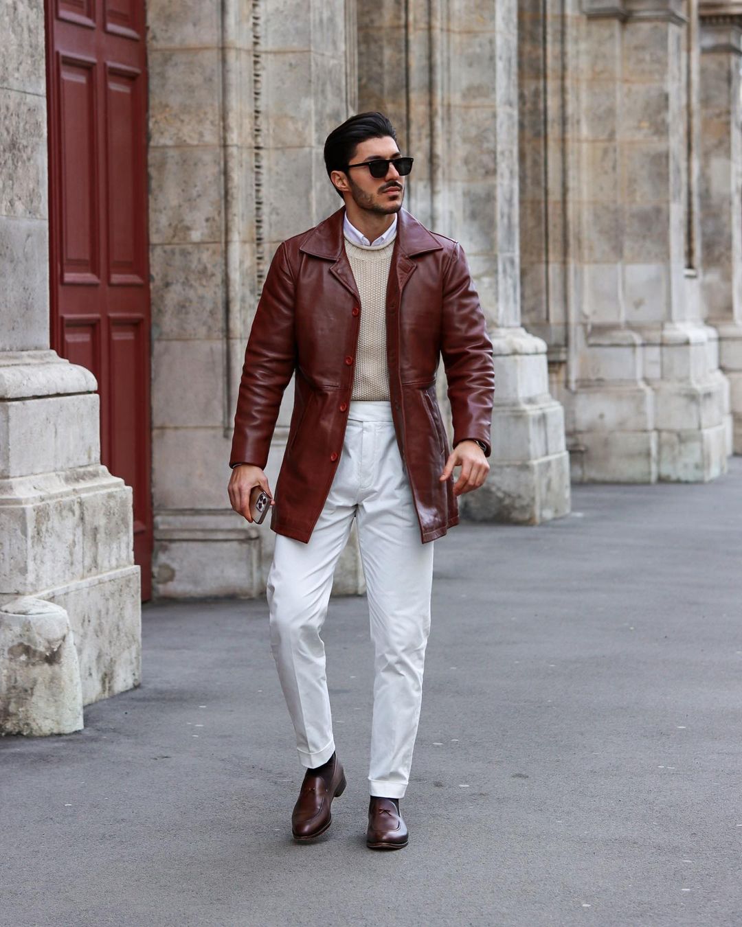 35 red leather biker jacket outfits for guys. - vogueymen.com