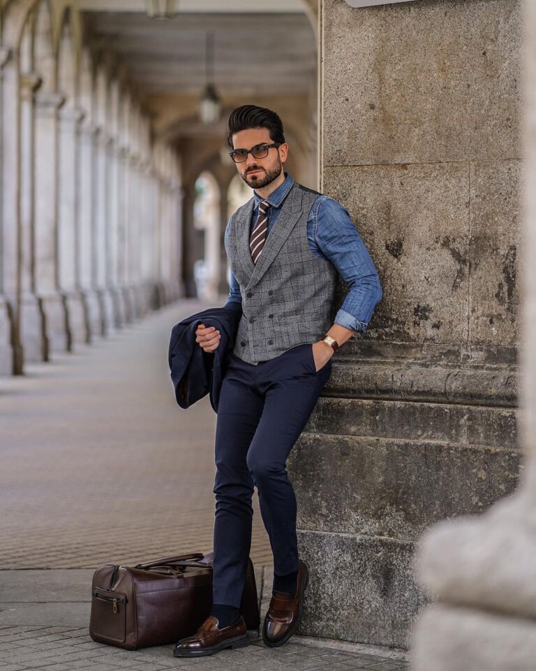 How to style a vest? 40 vest outfits for men. - vogueymen.com