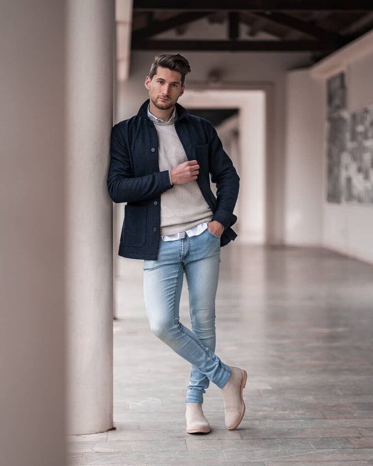 30 light blue jeans outfits for men. - vogueymen.com