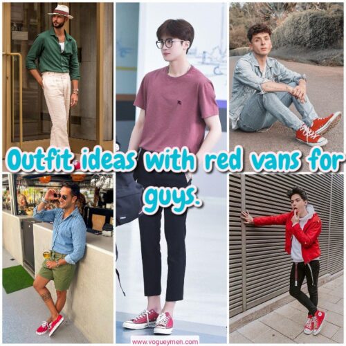 35 outfits with red vans or sneakers for guys. - vogueymen.com