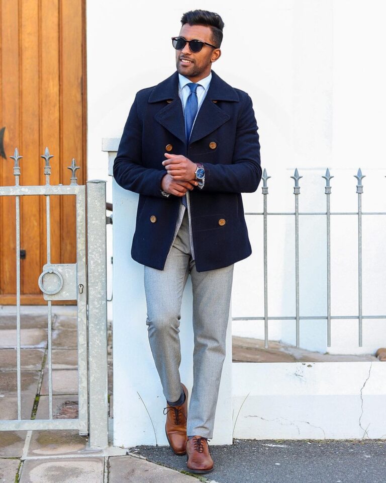 How to style a peacoat? 55 men's peacoat outfits. - vogueymen.com