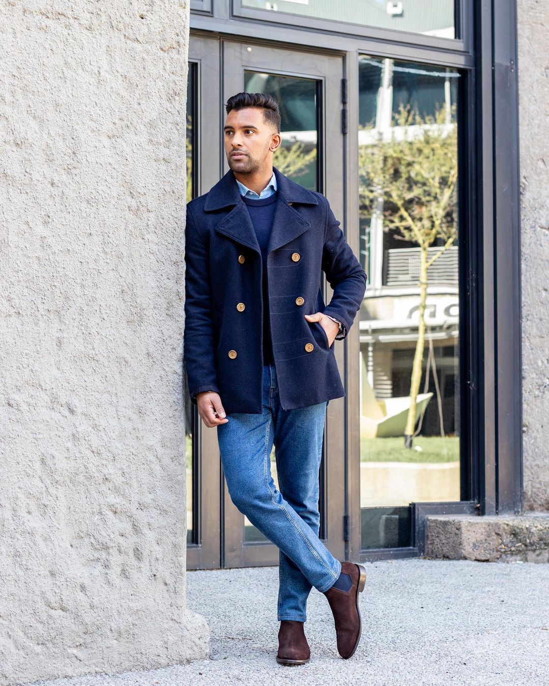 How to style a peacoat? 55 men's peacoat outfits. - vogueymen.com