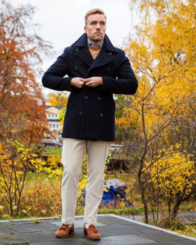 How to style a peacoat? 55 men's peacoat outfits. - vogueymen.com