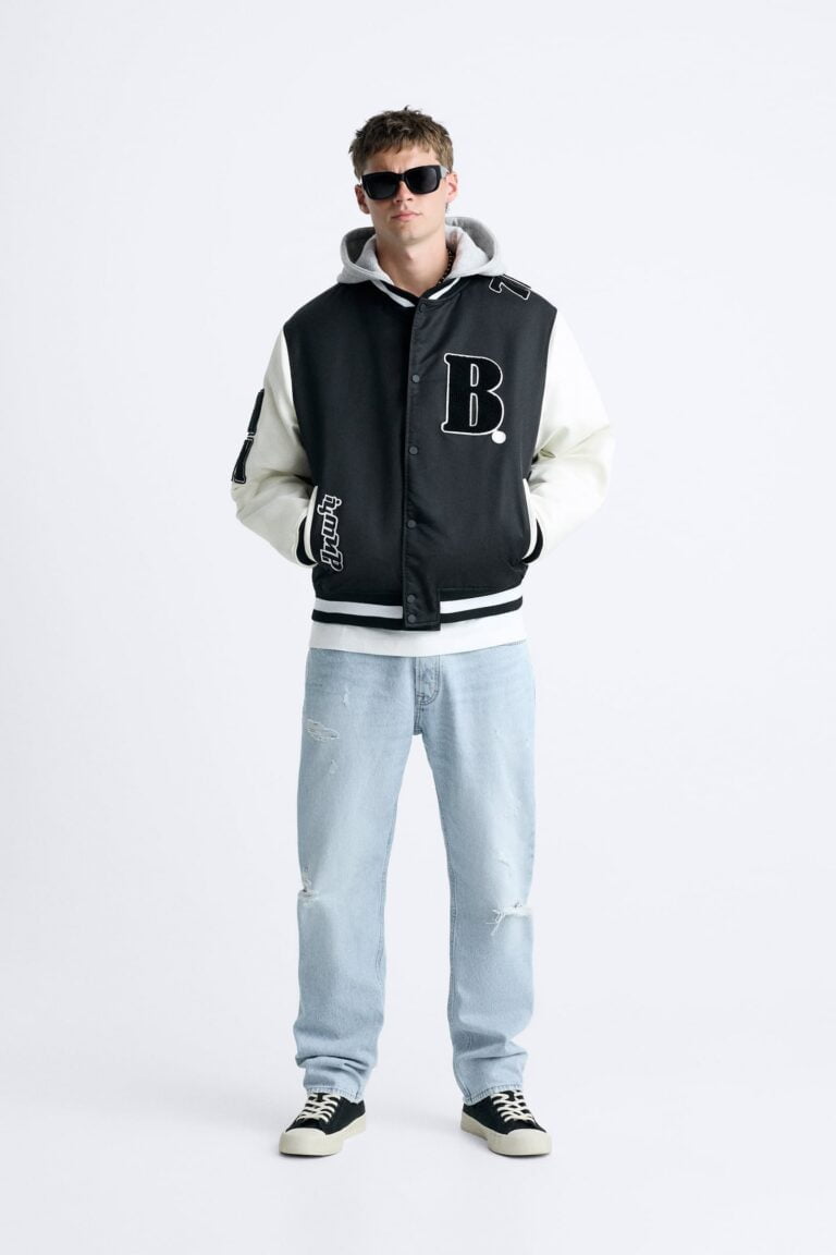 Mastering cool: 43 men's varsity jacket outfits for every occasion ...