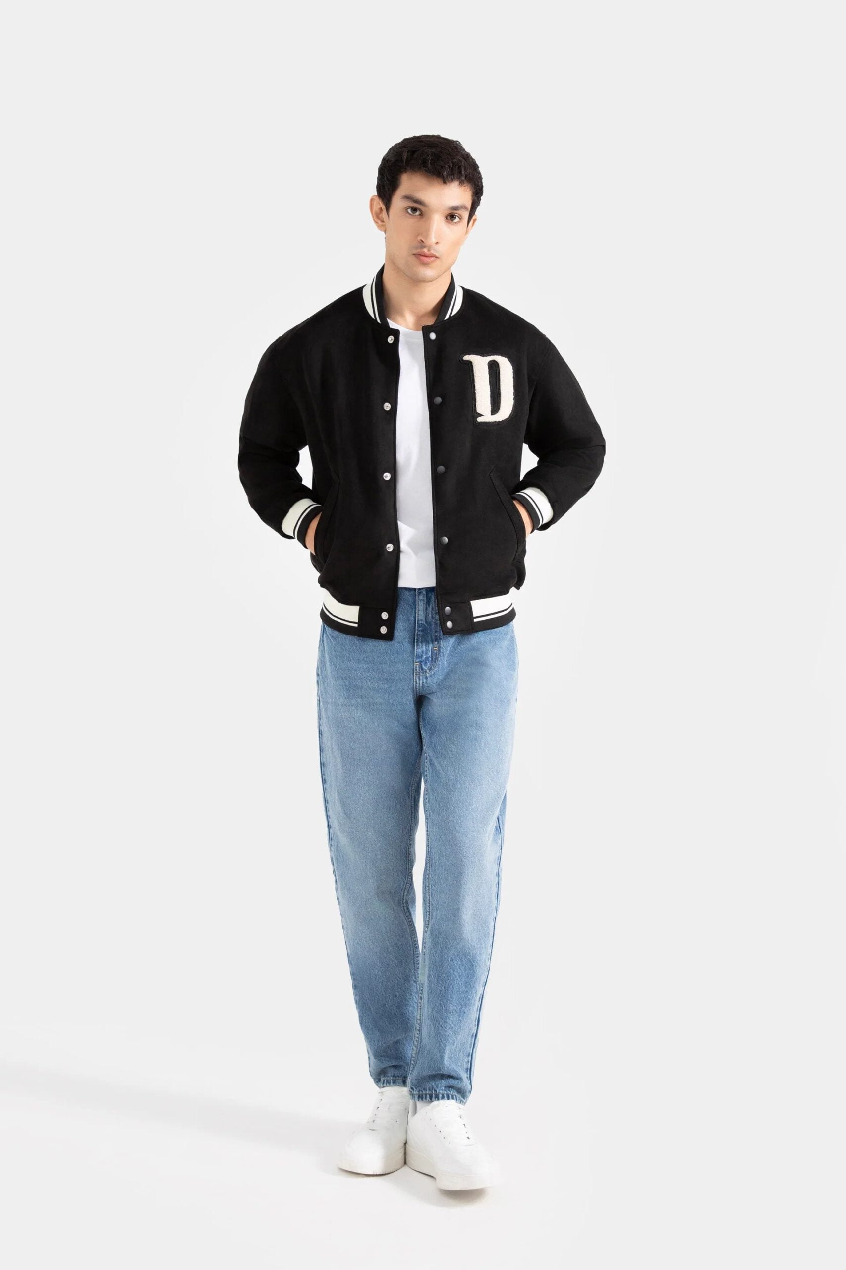 Mastering cool: 43 men's varsity jacket outfits for every occasion ...